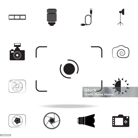 사진 캡처 아이콘 그림자와 아이콘 클릭입니다 사진 요소 아이콘의 집합입니다 사진 카메라 품질의 그래픽 디자인 컬렉션 아이콘 웹사이트 웹 디자인 모바일 응용 프로그램에 대 한