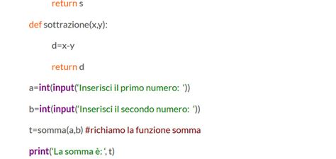 Chiamata Di Funzione In Python Come Richiamare Una Funzione