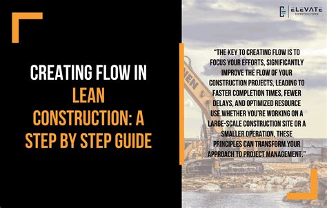 Creating Flow In Lean Construction A Step By Step Guide Elevate Constructionist