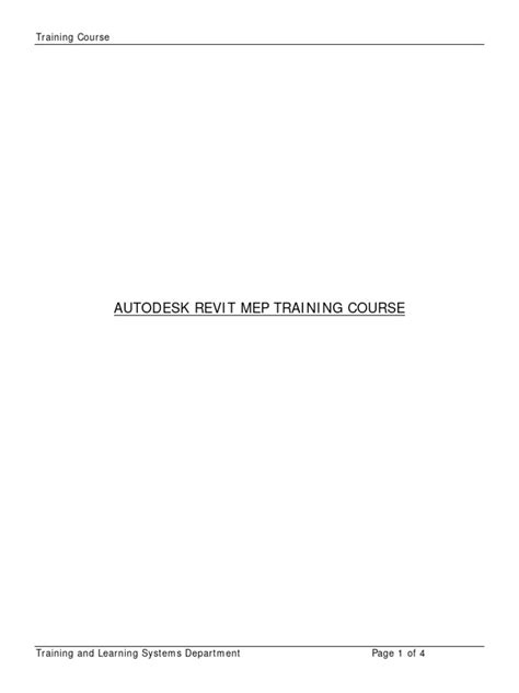 Autodesk Revit Mep Training Course Pdf Autodesk Revit Duct Flow