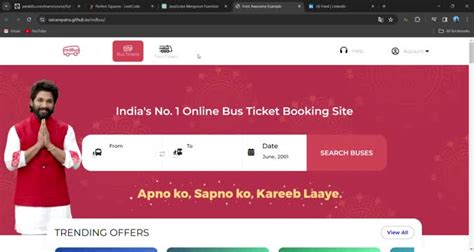 Sairam Patra On Linkedin Webdevelopment Html Css Redbusclone