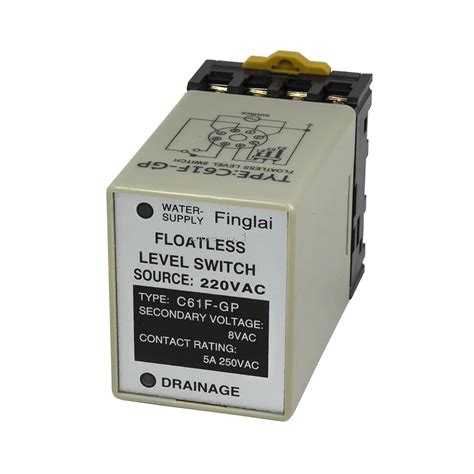 C61f Gp Ac 220v Floatless Level Switchrelay With Socket Base 220vac