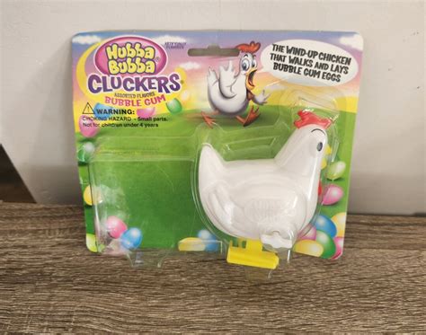 Vintage Hubba Bubba Clucker Wind Up Clucker Hen In Original Packaging Etsy