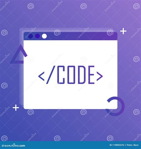 Vector Code Editor Icon Web Design Coding Modern Vector Illustration