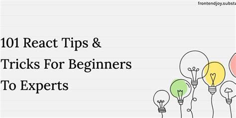 Rian Yulianto W On Linkedin 101 React Tips And Tricks For Beginners To Experts