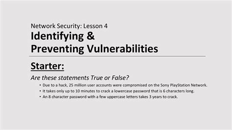 1 3 networks connections and protocols identifying and preventing vulnerabilities slides
