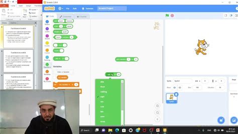 Functions Clone A Sprite In Scratch Computer Snc Class 8th Youtube