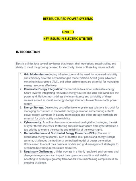 Restructured Power Systems Pdf Electrical Grid Electric Power Transmission
