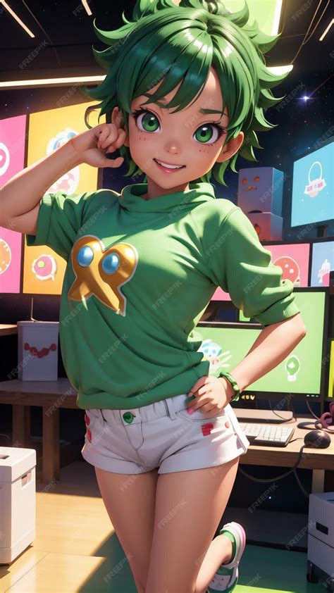 Premium Ai Image Cute And Kawaii Happy Girl Manga Chibi Girl Beautiful Anime Chibi Girl