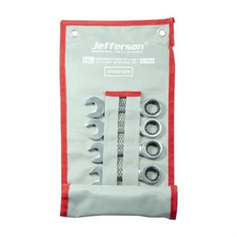 Jefferson 10 Piece Combination Stubby Ratchet Spanner Set Welding And Safety Supplies Ireland