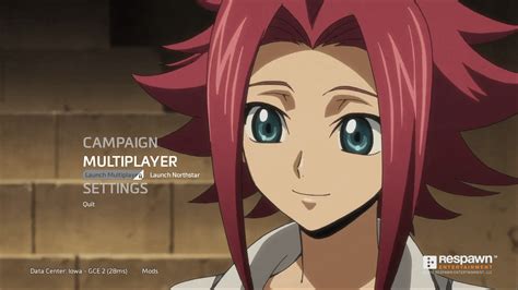 Code Geass Shots Modded Onto The Titanfall 2 Main Menu Rcodegeass