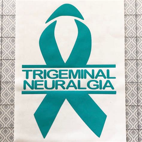 Trigeminal Neuralgia Awareness Ribbon Decal Teal Ribbon Etsy