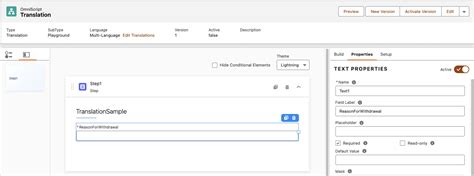 Omnistudio Translation Into Omniscript Standard Error Message