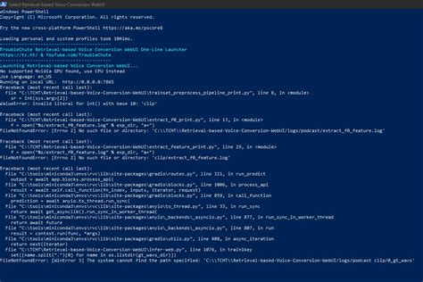 Cant Finish Installing · Issue 1038 · Rvc Projectretrieval Based Voice Conversion Webui · Github