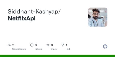 Github Siddhant Kashyapnetflixapi