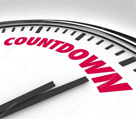Countdown Clock Counting Down Final Hours And Minutes Stock Photo