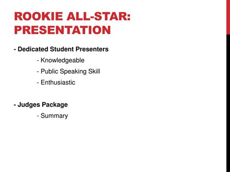 Ppt Guide To Becoming A Rookie All Star Tips For Success In Robotics
