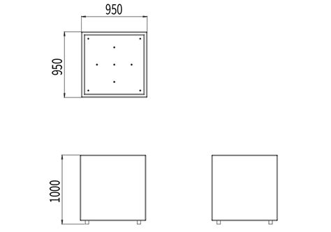 Jardinière Xl Cub Polymobyl