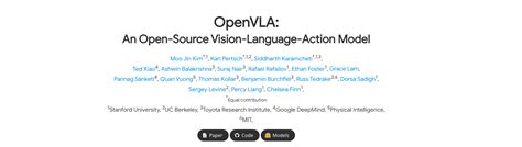 Openvla：开源视觉机器人模型 新优态ai