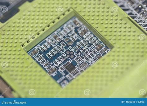 Macro Of A Computer CPU Slot Stock Photo Image Of Micro Computer