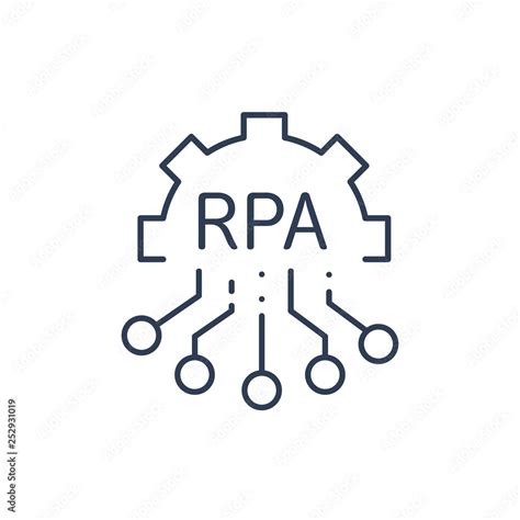 Rpa Robotic Process Automation Industry Smart Technology Vector