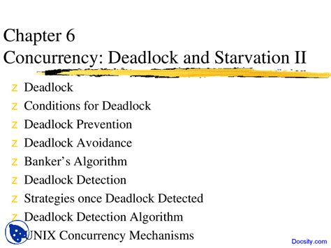 Starvation Operating Systems And Architecture Lecture Slides Docsity