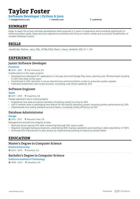 10 Entry Level Computer Science Resume Examples Guide For 2025