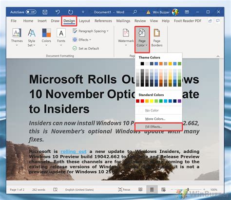 How To Change Background Color Or Background Image In Microsoft Word