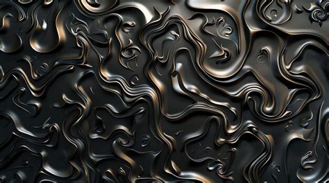 Premium Photo 3d Render Of An Abstract Metallic Surface With A Swirling Pattern