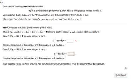 Solved Consider The Following Conditional Statement If P Is