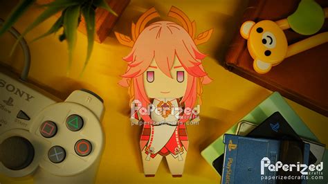 Paperized Crafts On Twitter Genshin Impact Yae Miko Paperized Https T Co Nhfzboffax