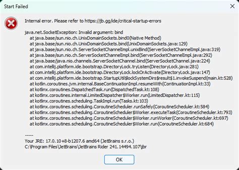 Rider Crashing Rider Support Jetbrains