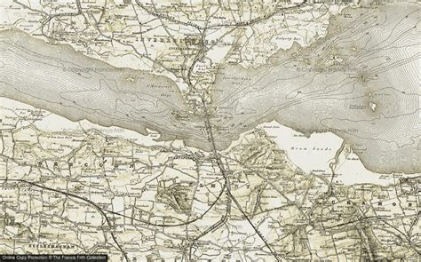 Historic Ordnance Survey Map Of Forth Bridge 1903 1906