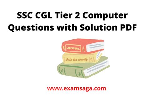 Ssc Cgl Tier 2 Computer Questions With Solution Pdf Examsaga