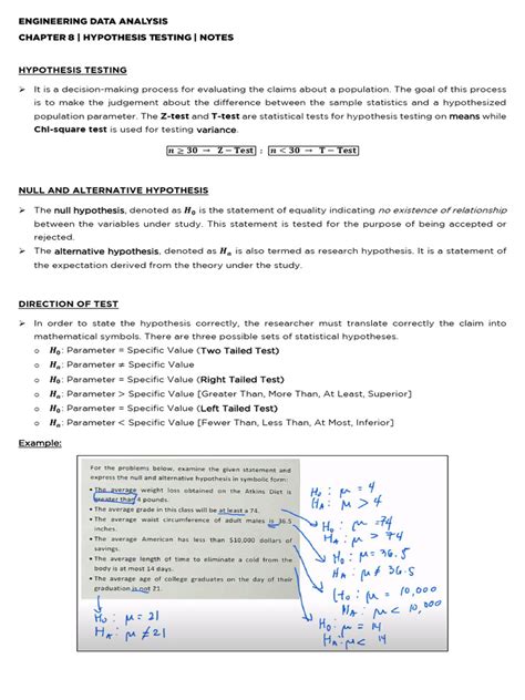Chapter 8 Hypothesis Testing Pdf