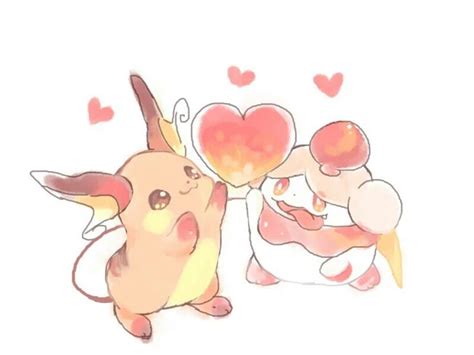 Raichu And Slurpuff I Give Good Credit To Whoever Made This Pokemon Raichu Pokemon Art