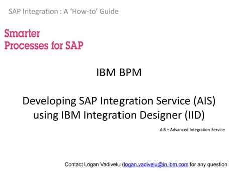 Developing Sap Integration Services In Ibm Bpm Advanced Pdf Cloud