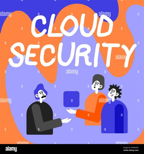 Conceptual Caption Cloud Security Business Showcase Protect The Stored