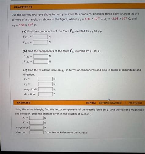 Solved Example 15 3 A Charge Triangle Goal Apply Coulombs