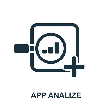 App Analyse Icon From Mobile App Development Collection Simple Line