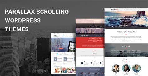 7 New Parallax Scrolling Wordpress Themes For Stunning Sight