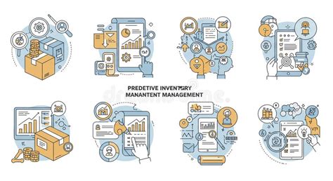 Illustrated Infographic Showing Predictive Inventory Management