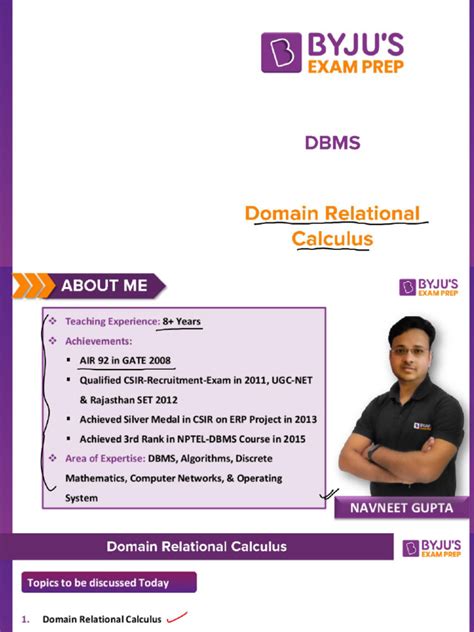 Class Trc Contd Domain Relational Calculus Pdf