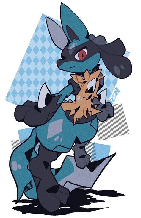 Lucario Pokemon Drawn By Rushin Danbooru