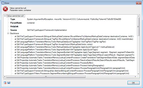 Executionmessage Produce Error Value Cannot Be Nullparameter Name