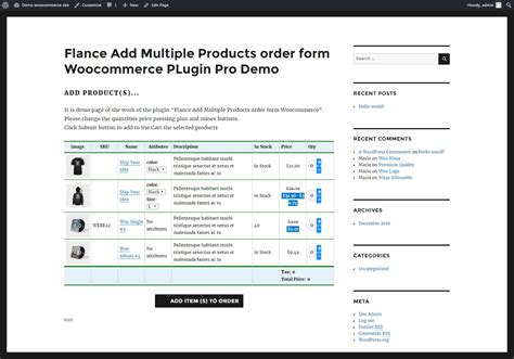 add multiple products woocommerce plugin by flance100 codester