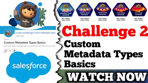 Custom Metadata Types Basics Salesforce Trailhead Create And