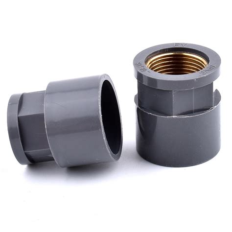 Badu Bg 1 3 бр 20 ~ 32 Mm до 1 2 ~ 1 инча сив Pvc медна муфа за тръба с вътрешна резба Прави