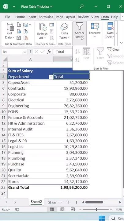 Ms Excel Productivity Trick 17 Shorts Exceltips Exceltutorial