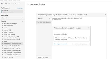 Connecting To Tableau Tableau Could Not Generate A Query To Perform This Operation